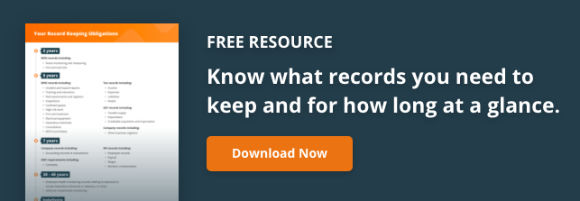 Record Keeping for WHS: The what, why and how long explained