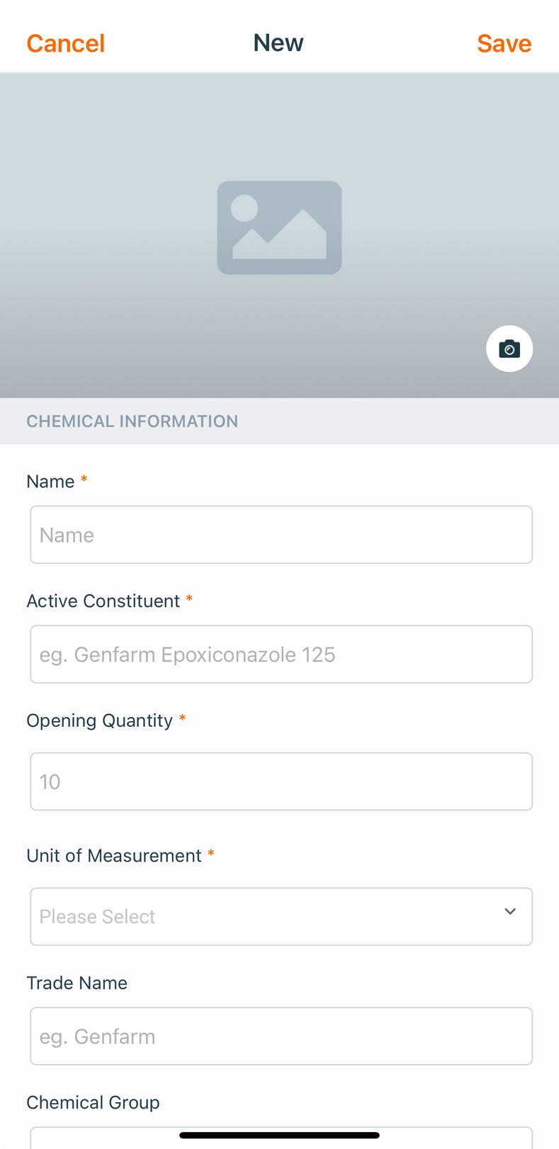 Adding Chemicals (App)
