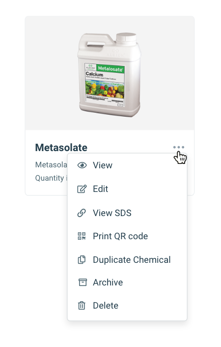 Removing or Duplicating Chemicals