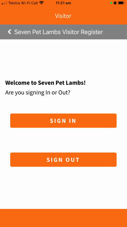 How to use the Visitor Log
