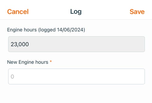 Logging Machinery Hours/Kilometres/Miles (App)