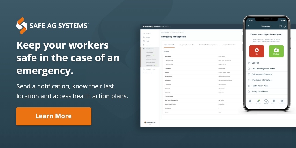 Emergency Management | Safe Ag Systems