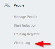 How to use the Visitor Log